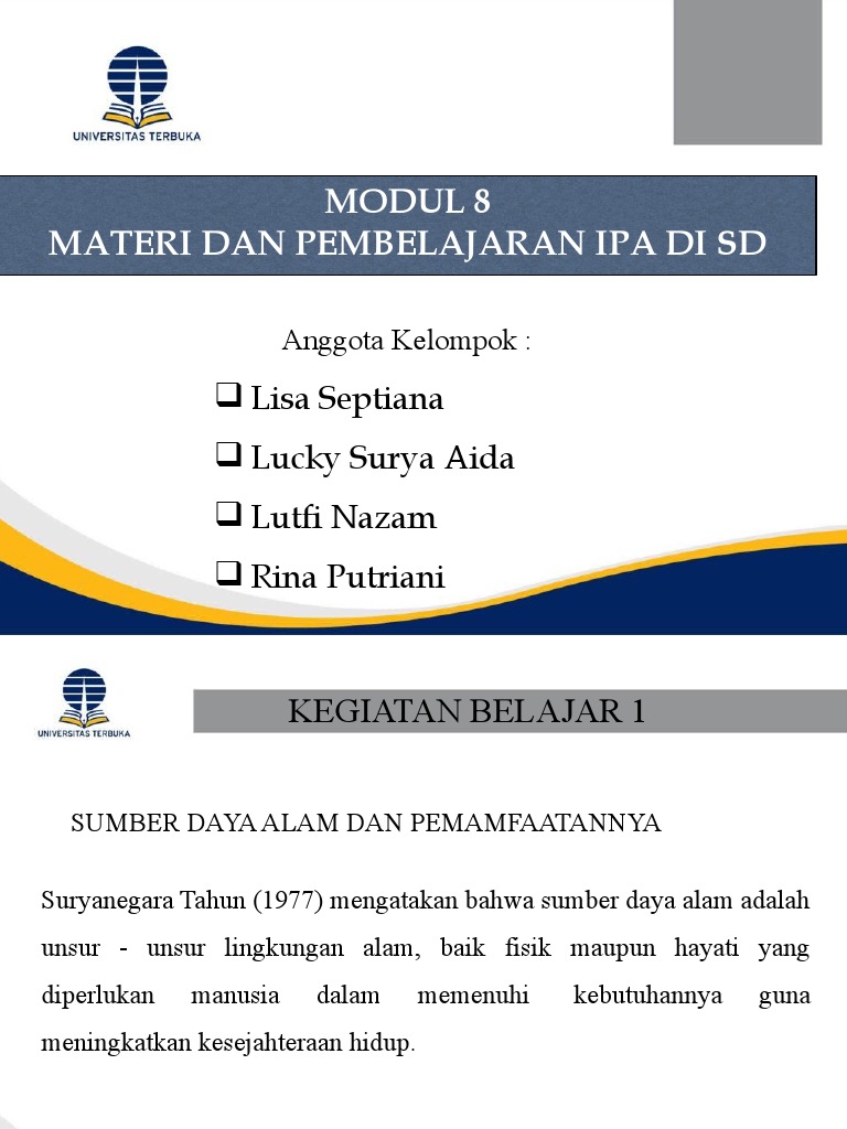 Ipa Modul 8 Perlu Tambahan Edit | PDF