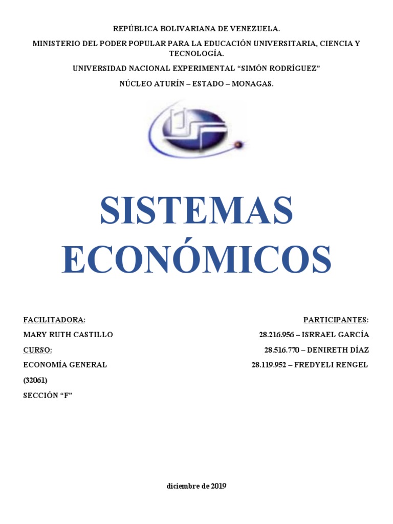 Sistemas Económicos (Taller #2) | PDF | Sistema económico | Capitalismo