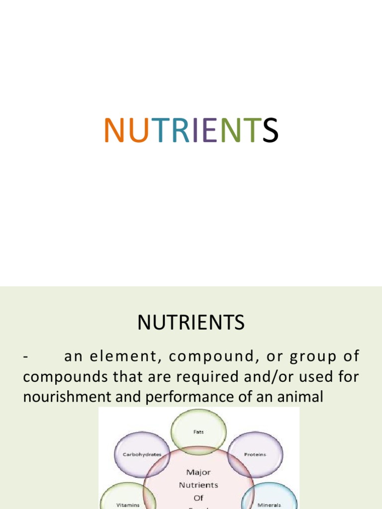Nutrients PDF | PDF | Nutrients | Metabolism
