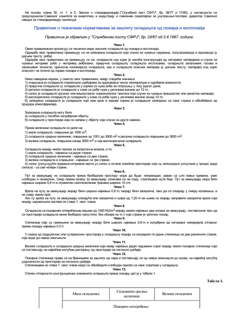 Pravilnik - ZoP Skladista | PDF