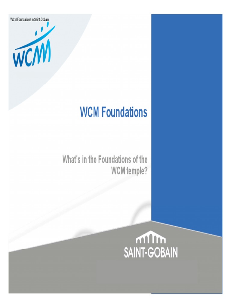 WCM Foundations at Saint-Gobain | PDF