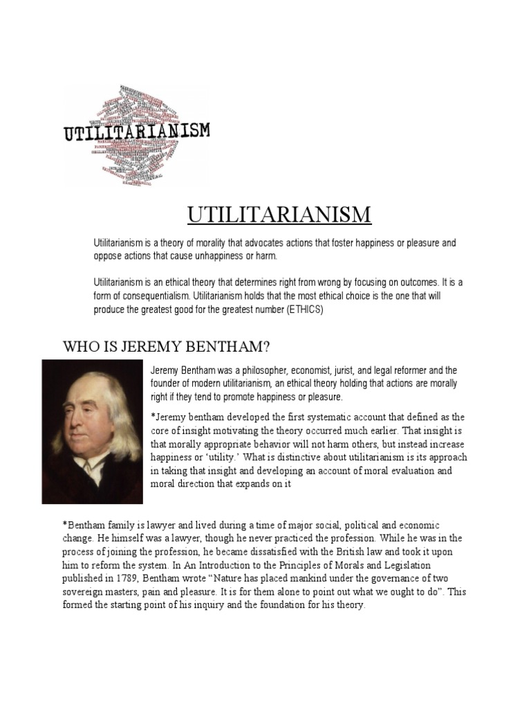 UTILITARIANISM | PDF | Utilitarianism | Philosophical Theories