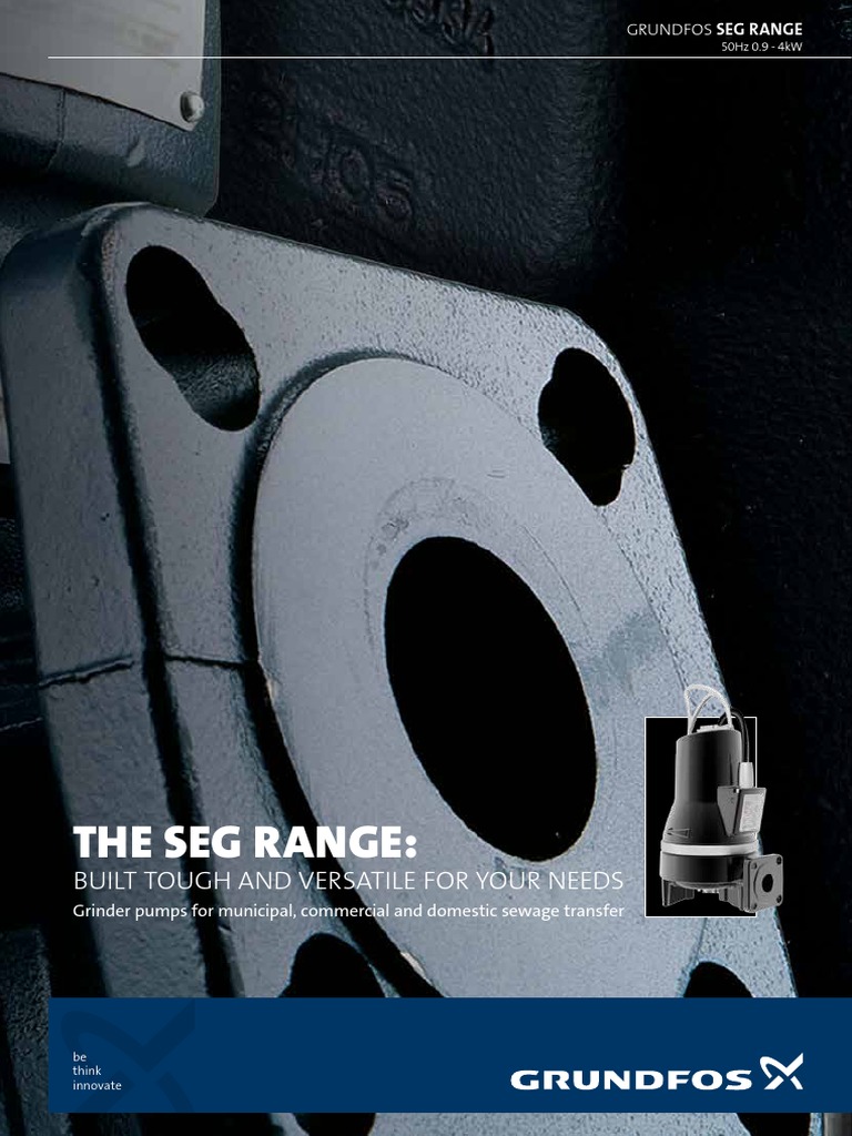 Grundfos SEG Grinder Pumps Overview | PDF | Pump | Grinding (Abrasive ...
