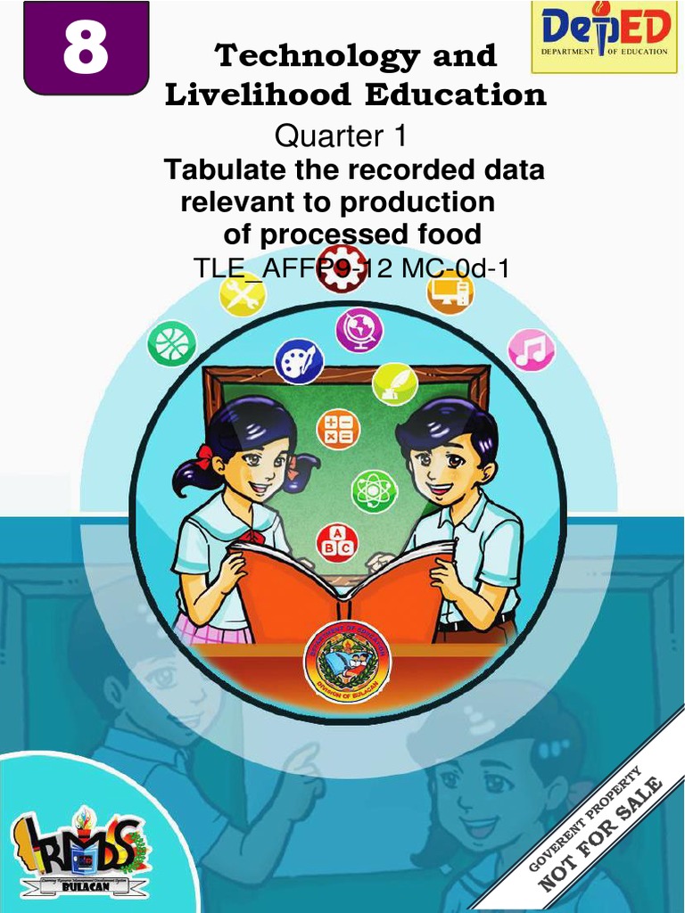 FOOD PROCESS Week 4 Tabulate The Recorded Data Relevant To Production of Processed Food | PDF ...