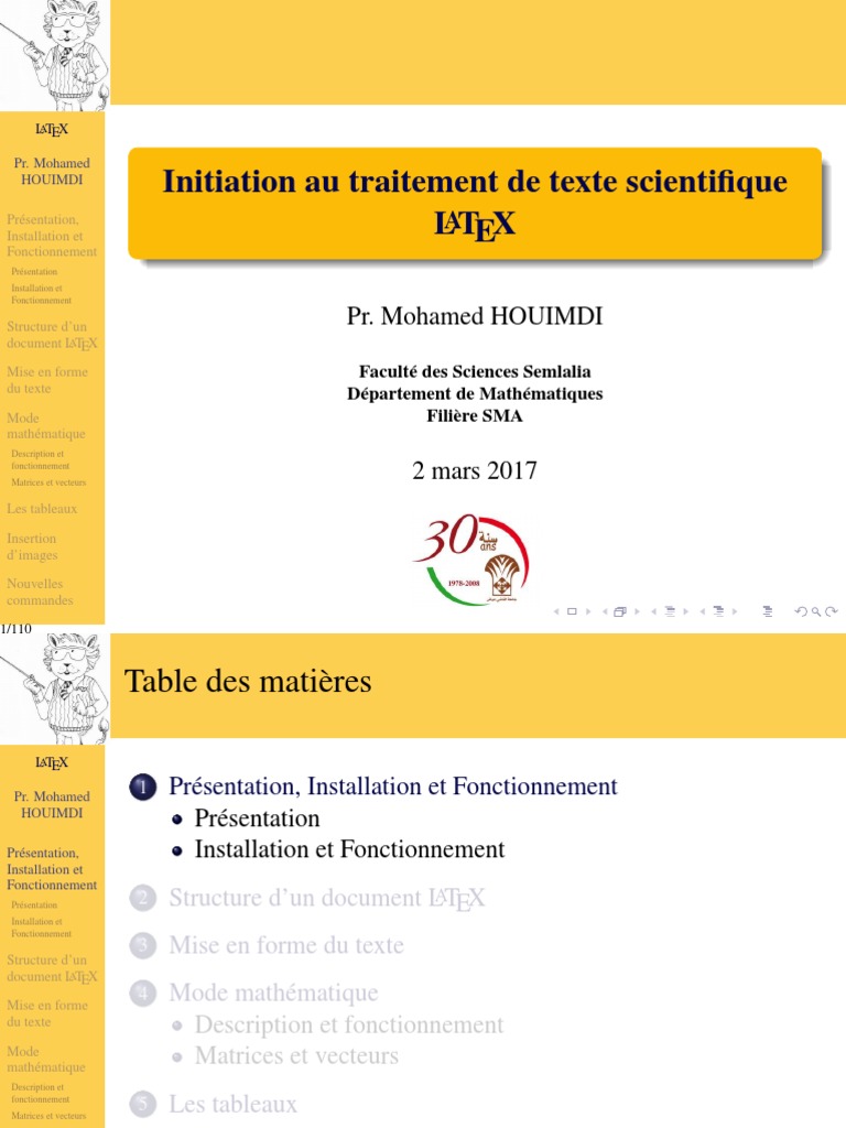 Cours LaTeX 2017 | PDF | TeX | Document