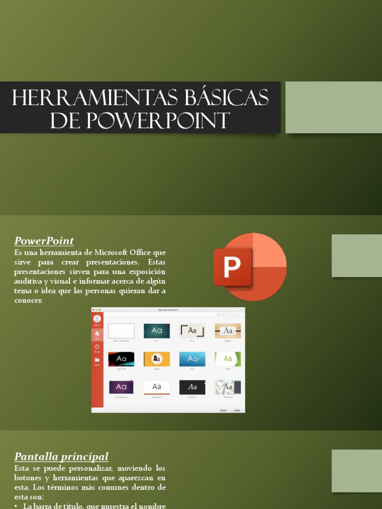 Herramientas Básicas de PowerPoint | PDF | Microsoft PowerPoint | Color