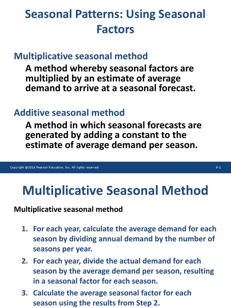 Forecasting - Krajewski - Seasonality Examples | PDF | Forecasting ...