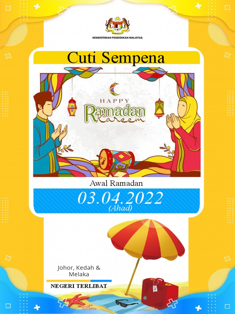 Poster Cuti Perayaan (Editable Teks) | PDF