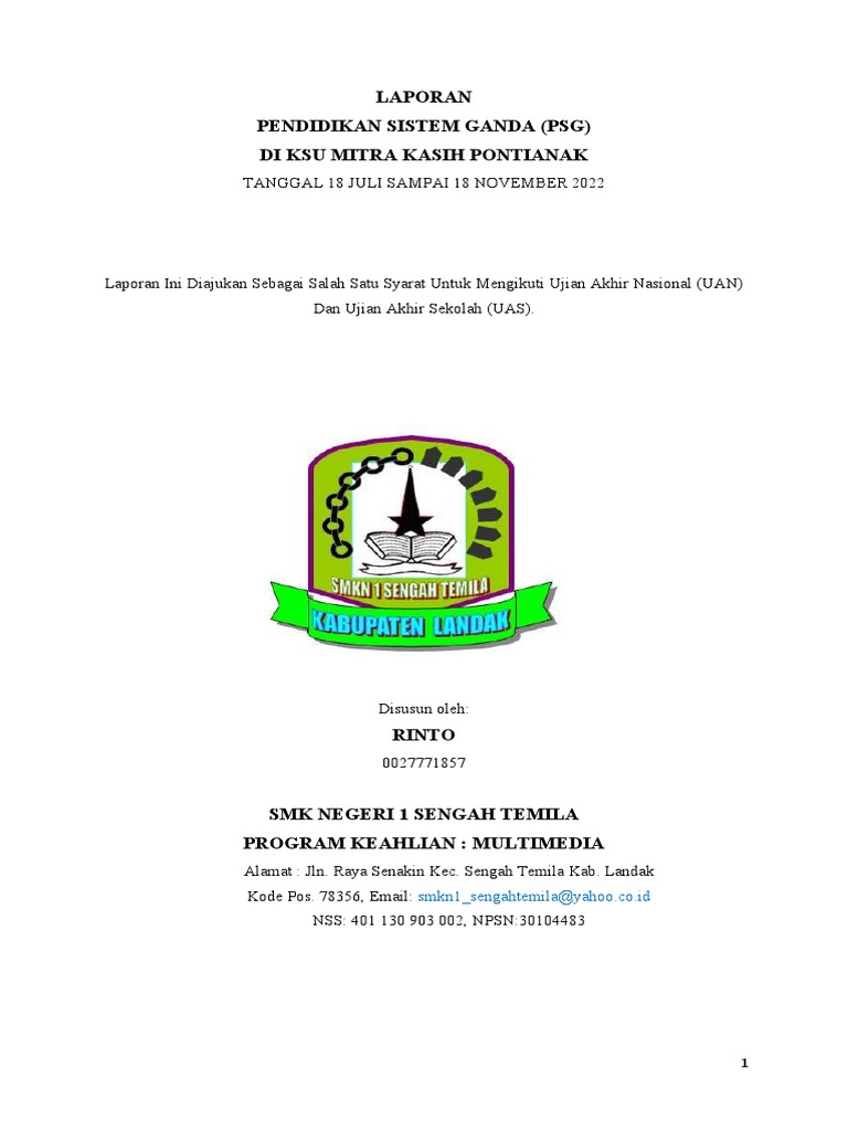 LAPORAN PSG KSU | PDF
