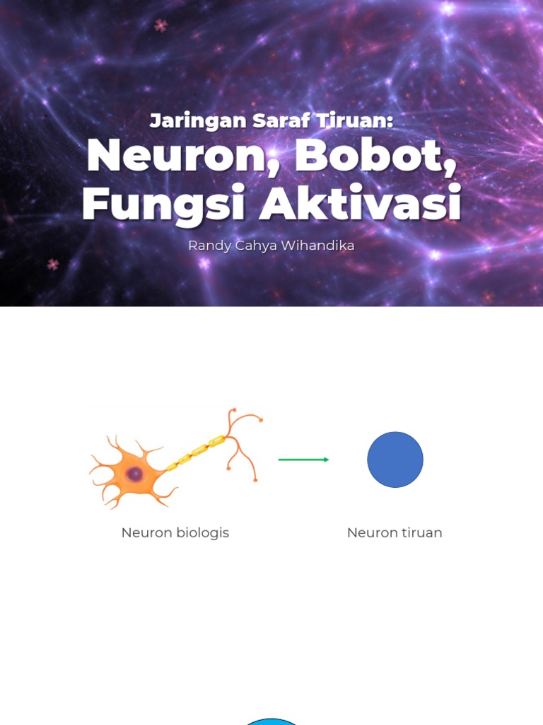 2.2 Neuron, Bobot, Fungsi Aktivasi | PDF