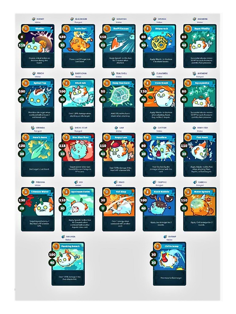 Axie Cards | PDF