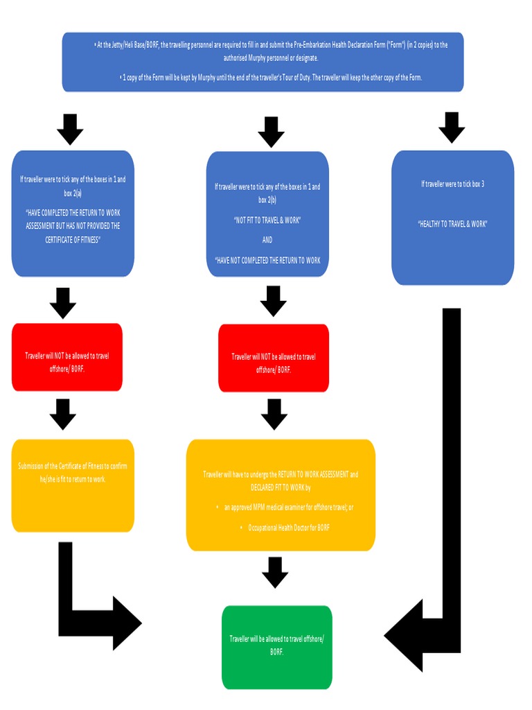 Process Flow For Health Declaration Form V 2 | PDF