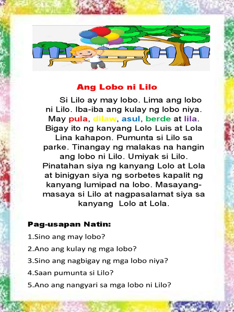 Ang Lobo Ni Lilo | PDF