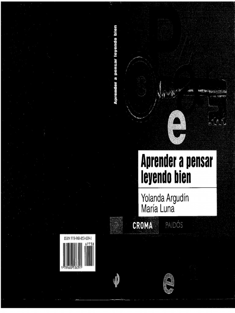 Aprender A Pensar Leyendo Bien | PDF