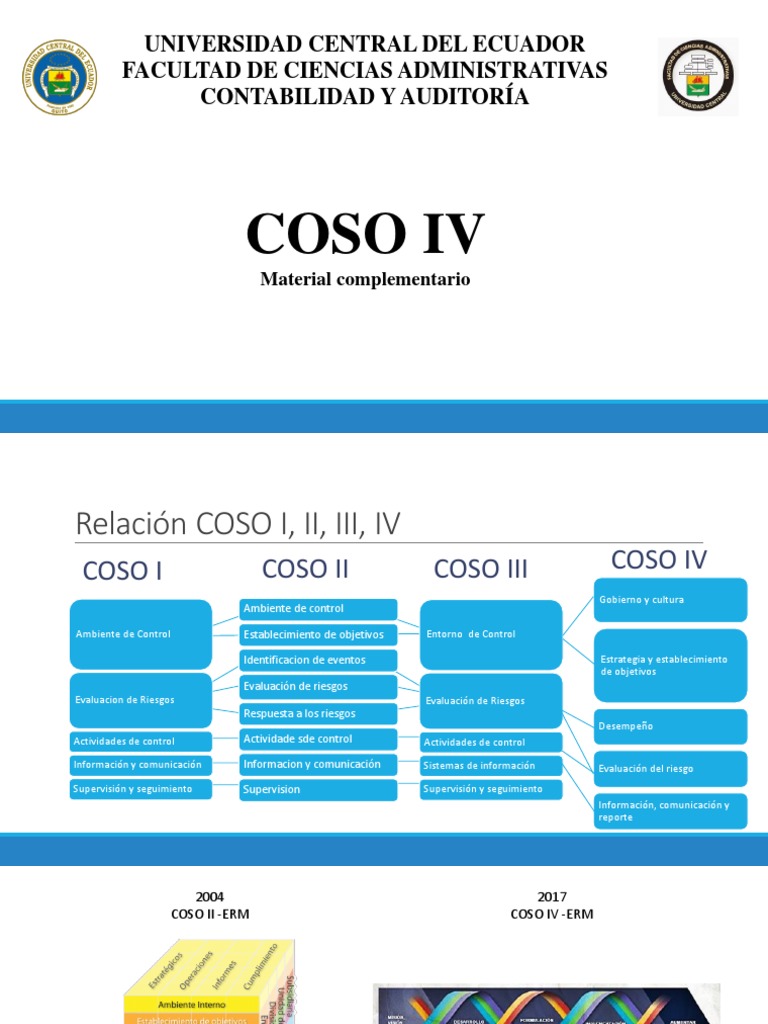 COSO IV - Material Complementario | PDF | Riesgo | Toma de decisiones