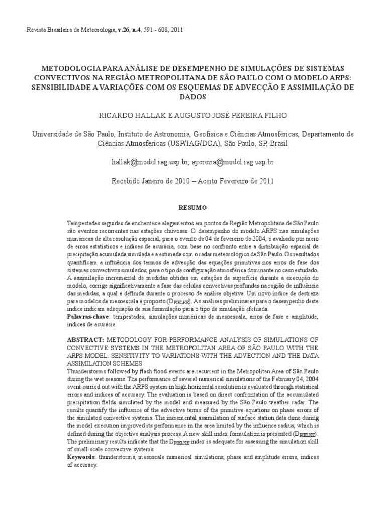 Ricardo Hallak e Augusto José Pereira Filho | PDF | Meteorologia ...