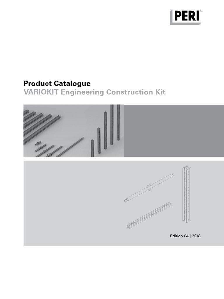 Variokit Engineering Construction Kit Product Brochure | PDF | Scaffolding | Screw