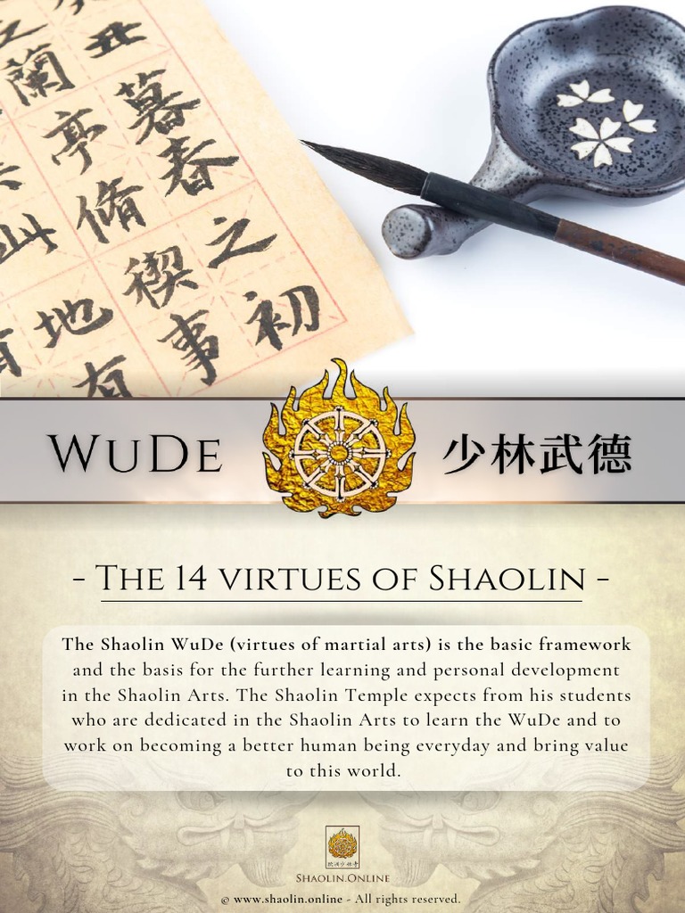 WuDe - (14 Virtues of Shaolin) | PDF | Shaolin Monastery | Chinese ...