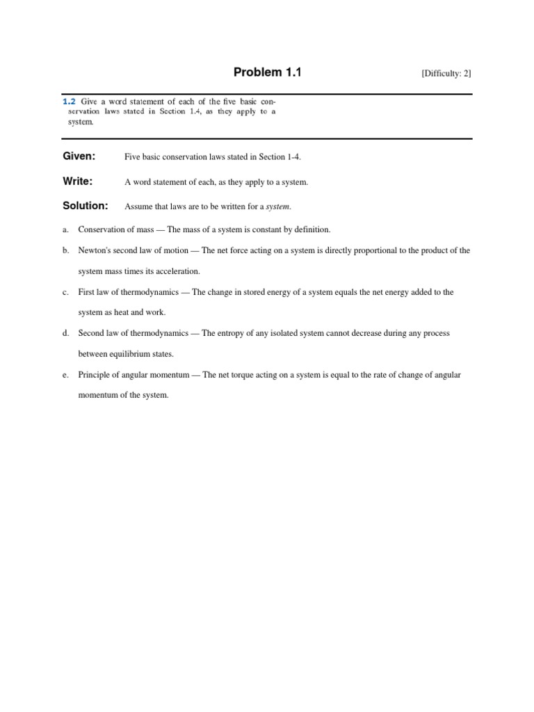 CH 01 | PDF | Momentum | Laws Of Thermodynamics
