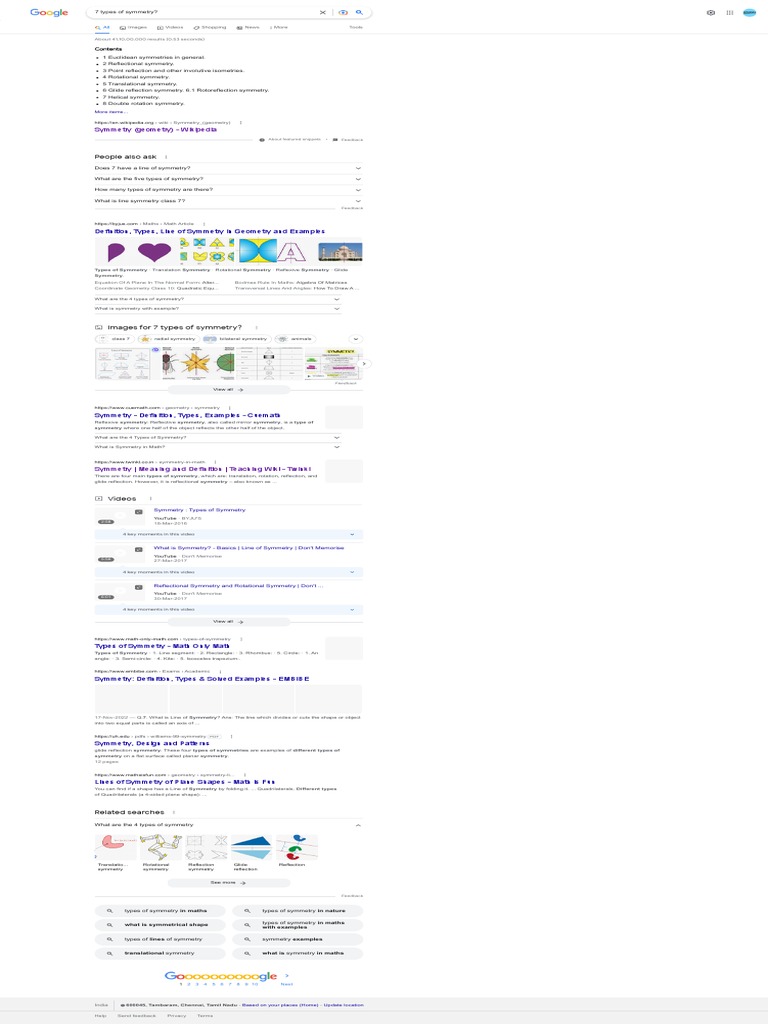 7 Types of Symmetry - Google Search | PDF | Symmetry | Euclid