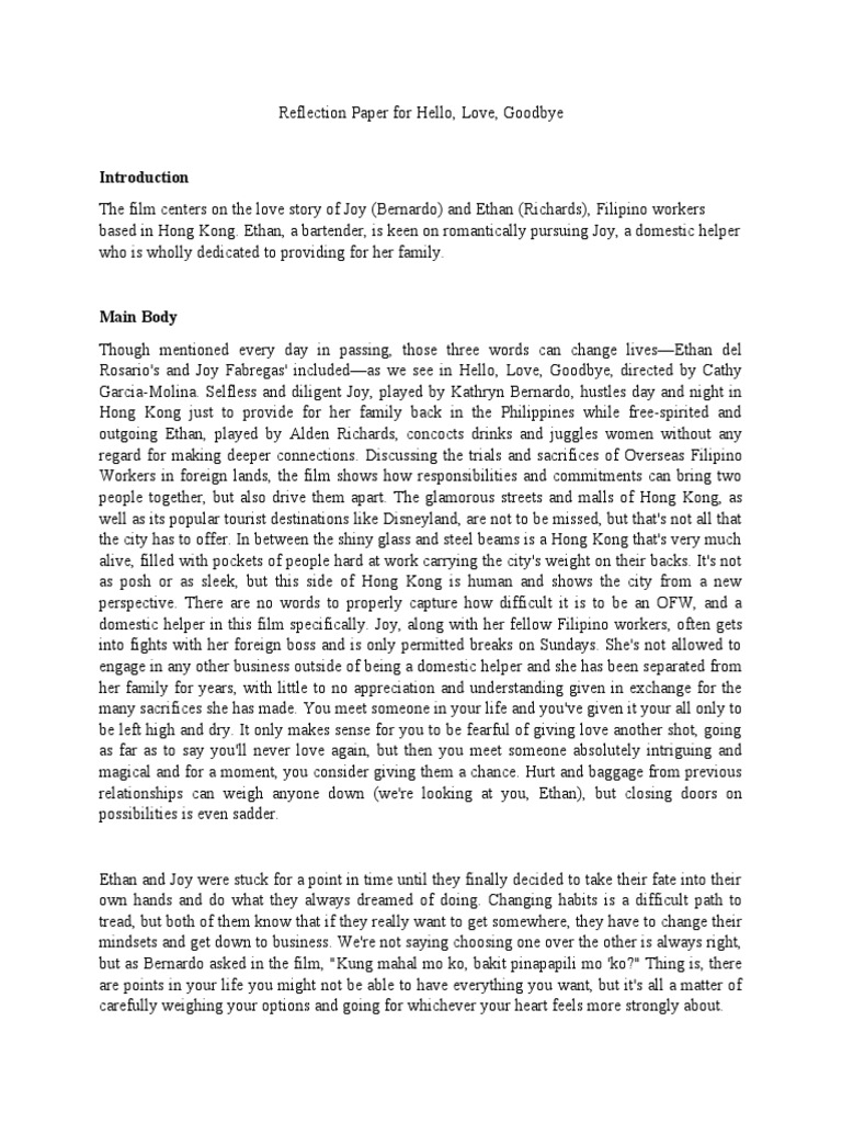 Reflection Paper | PDF