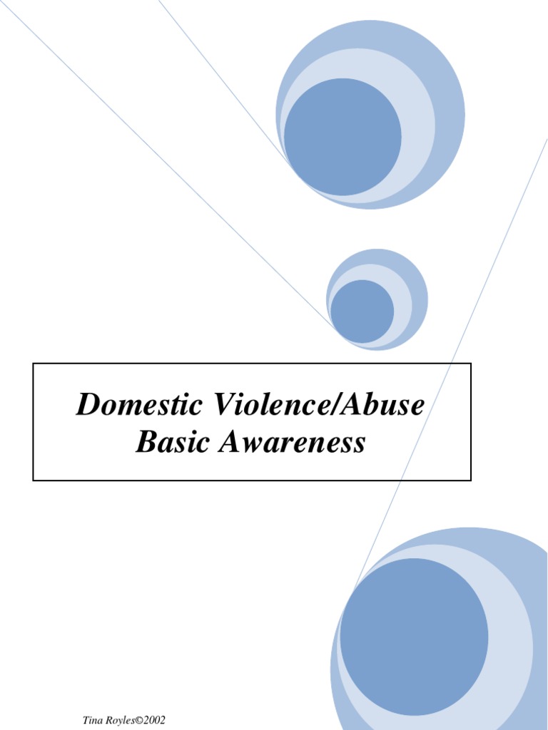 DV Basic Information | PDF | Domestic Violence | Victimology