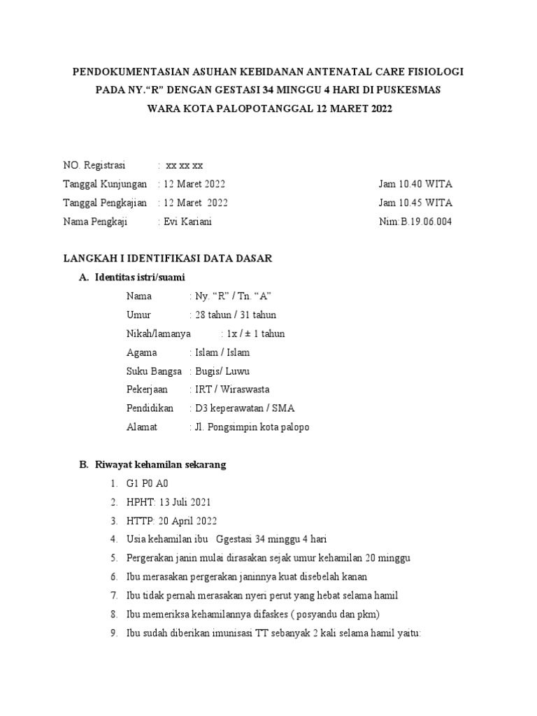 Askeb Anc Fisiologi | PDF