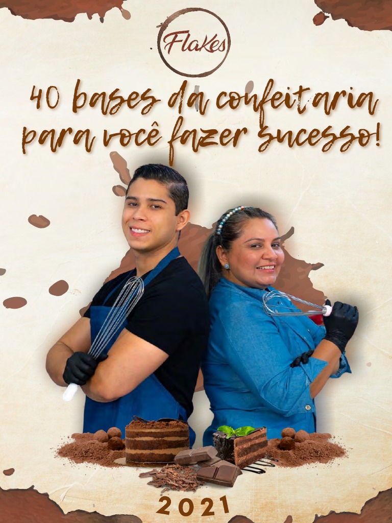 Flakes - 40 Bases de Confeitaria | PDF
