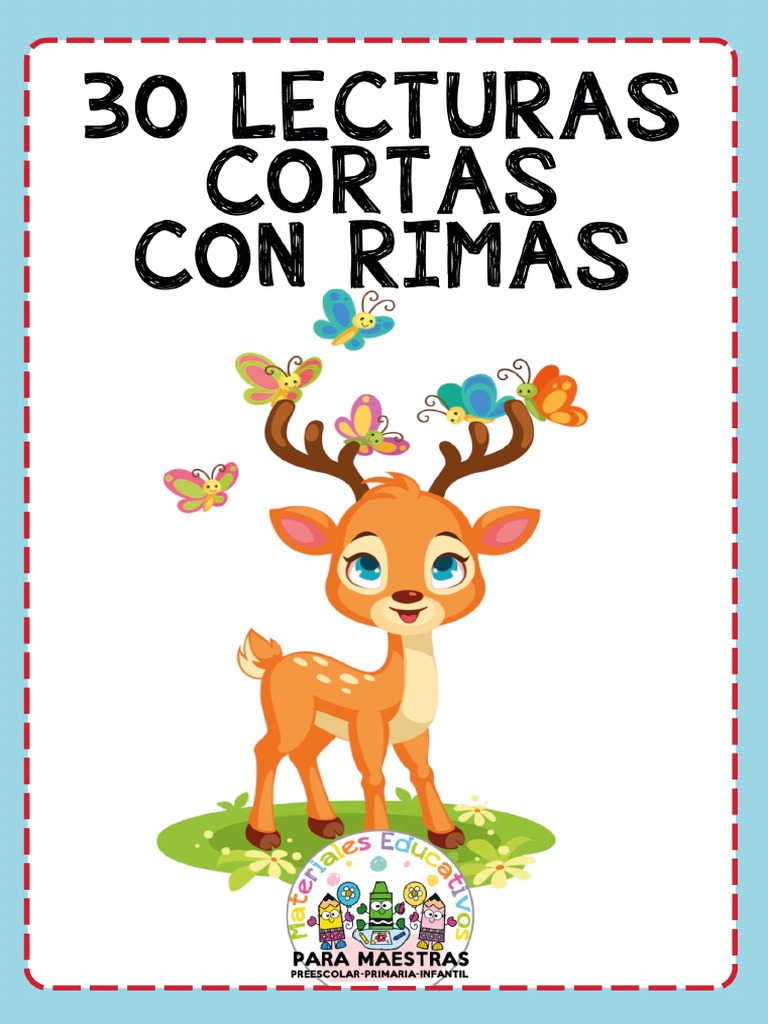 Cuaderno para Practicar Lectura de Rimas Por Materiales Educativos para ...