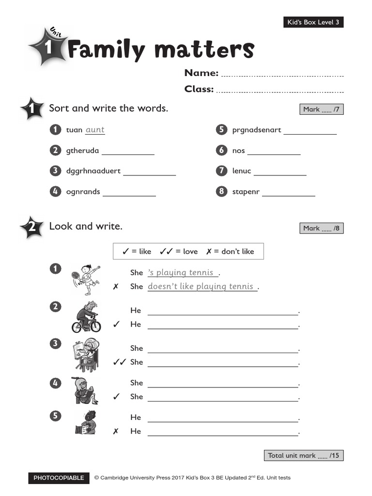 KB3-UT-U1S With Answers | PDF