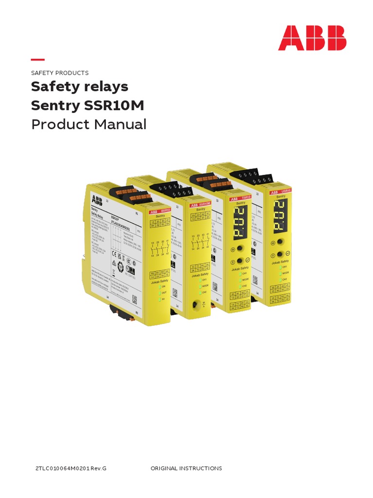 Sentry SSR10M Product Manual (EN) Revg 2TLC010064M0201 | PDF