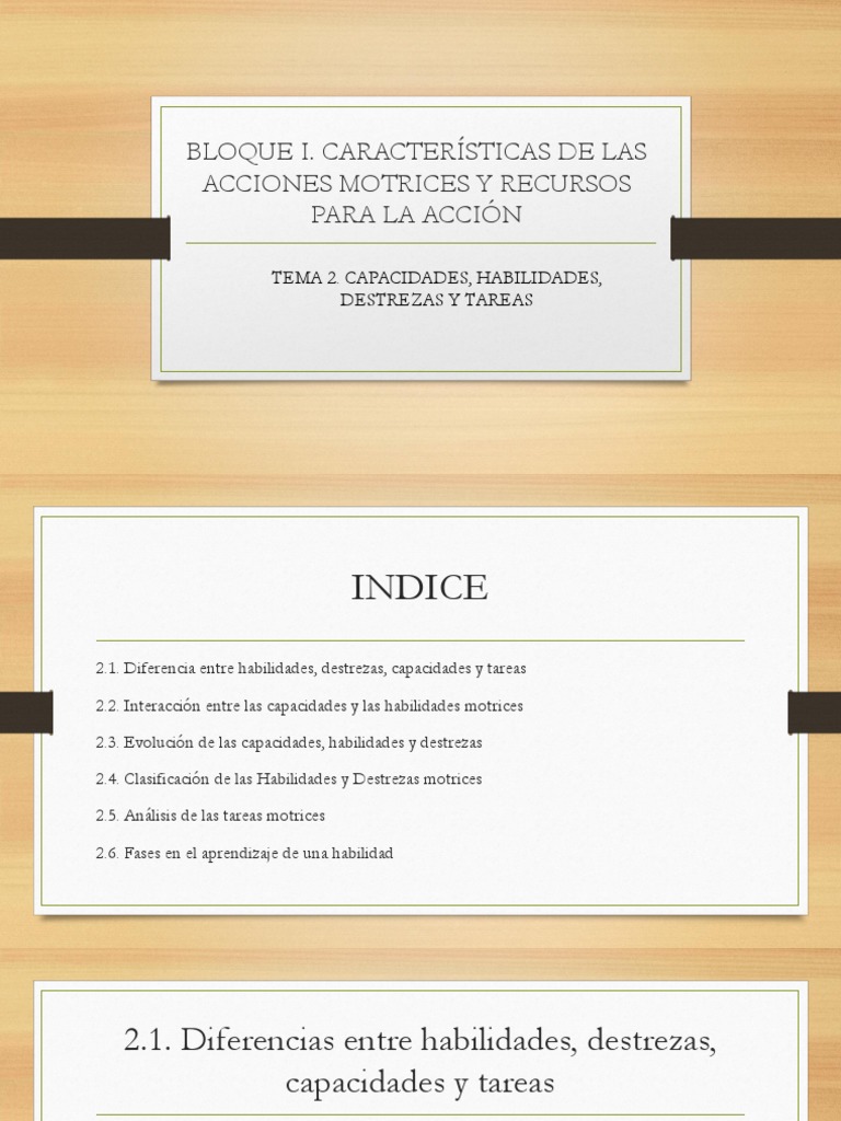 Habilidades y Destrezas Motrices | PDF | Aprendizaje | Cognición