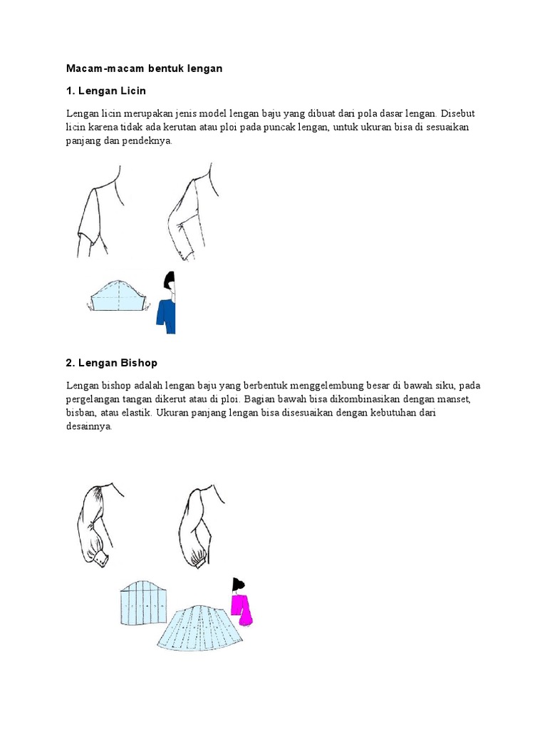 Macam-Macam Model Lengan Baju | PDF | Gaya Hidup