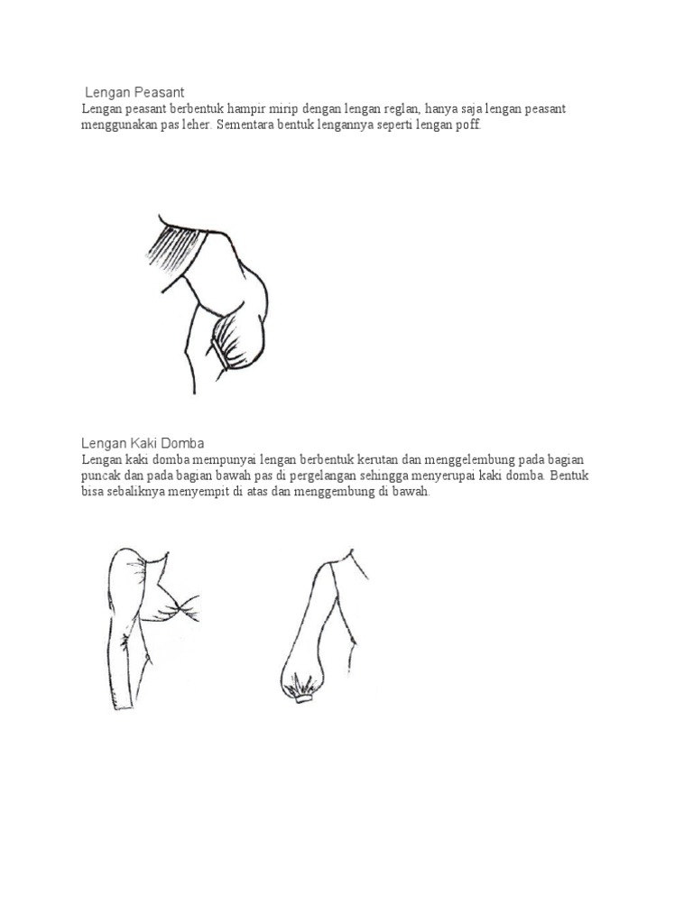 Lengan, Kerah, Belahan Baru | PDF