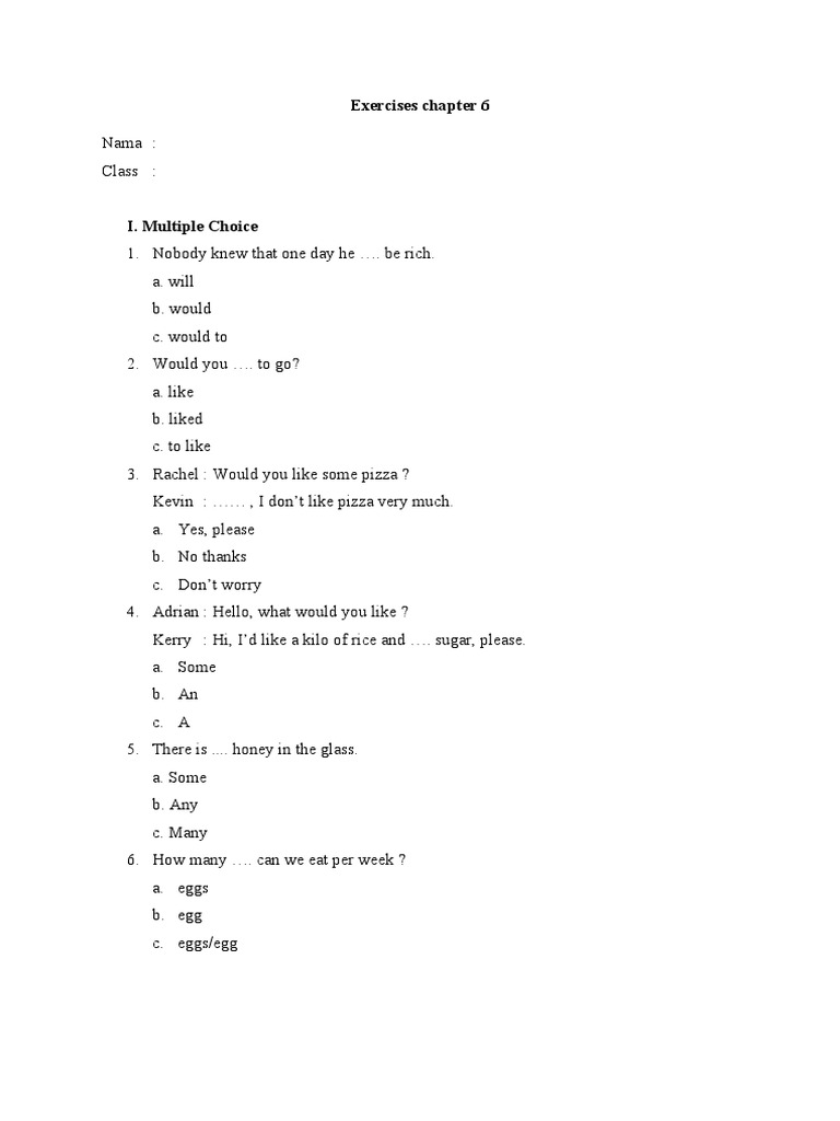 English Learning Class 7 | PDF