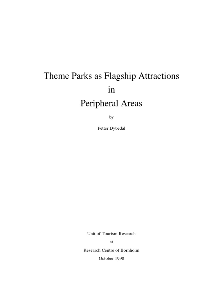 Theme Parks Flagships | PDF | Tourism | Employment