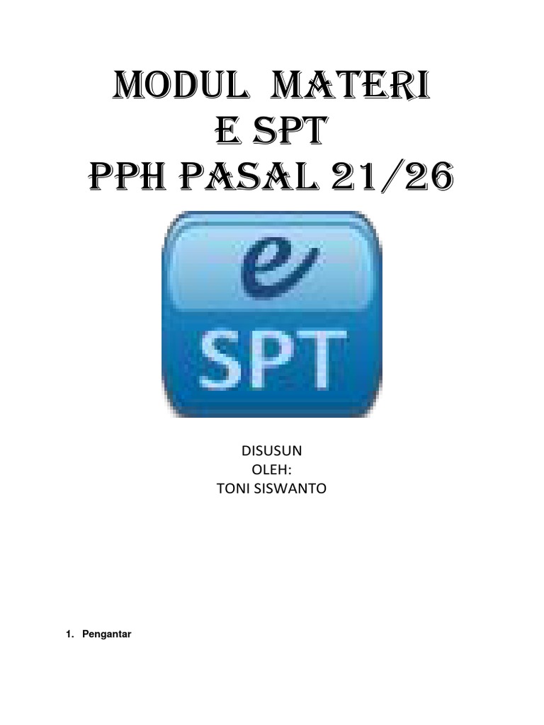 Bahan Pelatihan eSPT PPH Pasal 21 9 Nov2022 - Print | PDF
