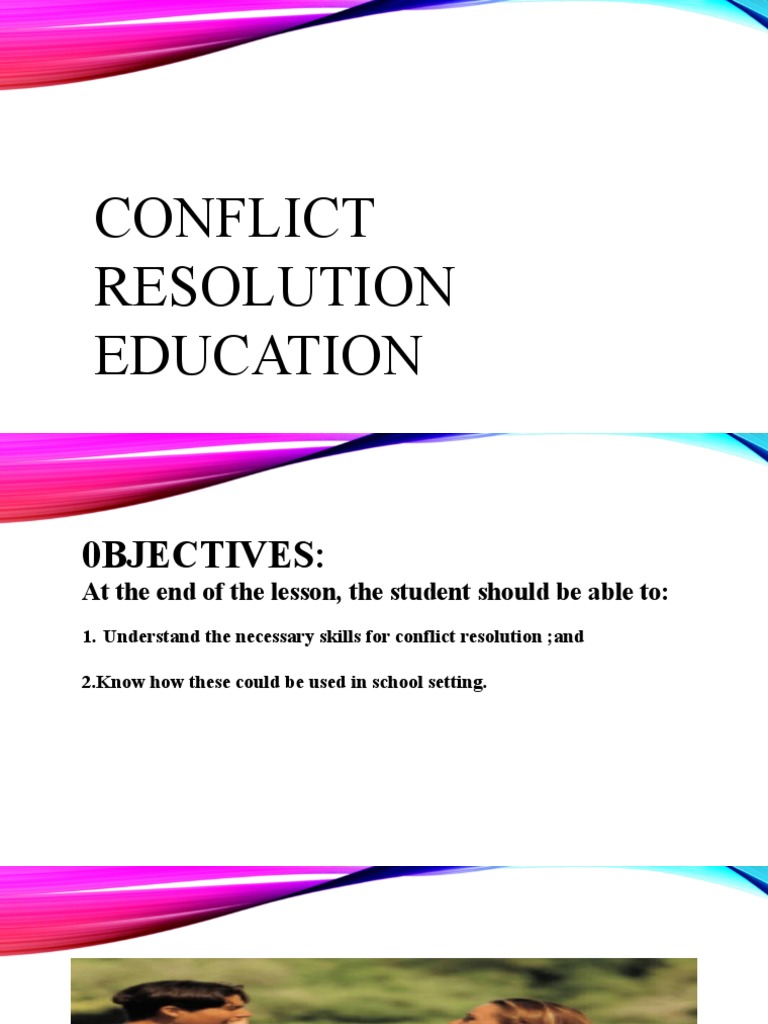 Conflict Resolution Education Report | PDF