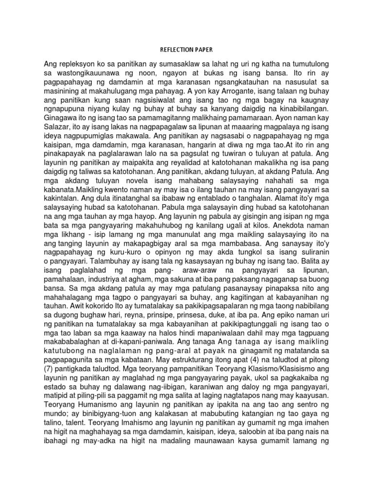 Repleksyon Papel | PDF