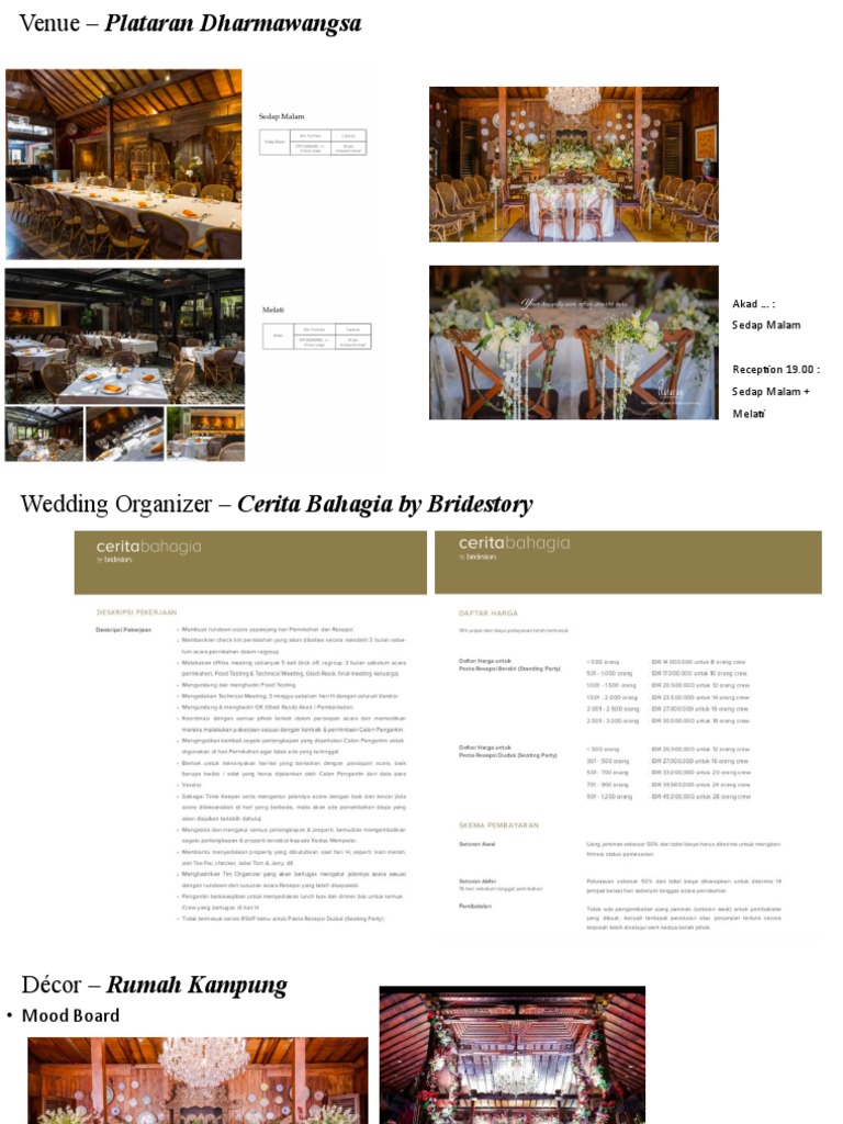 Wedding PLD 100pax | PDF