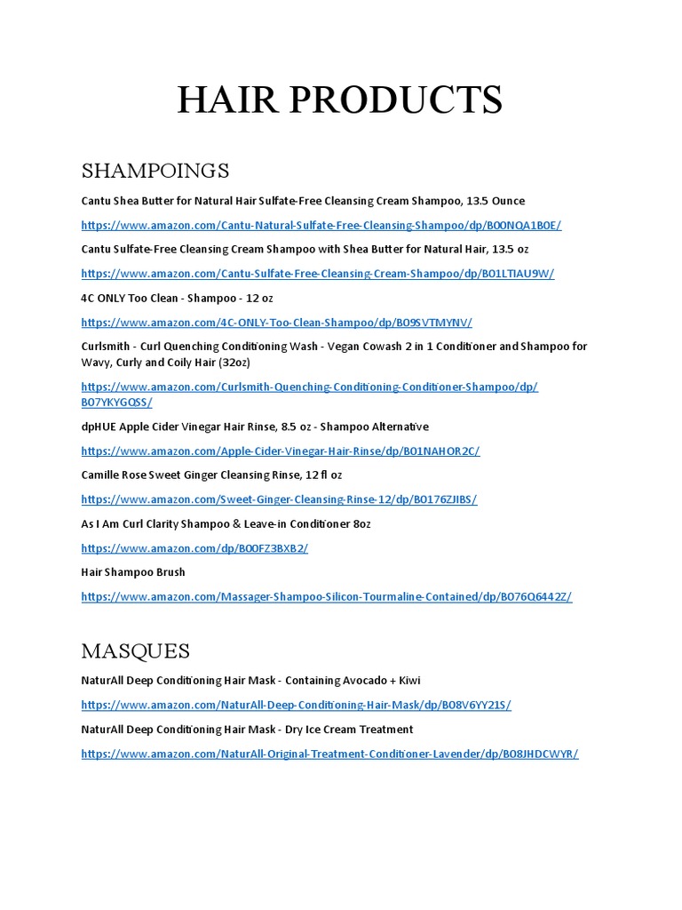 Hair Products | Download Free PDF | Wig | Hair