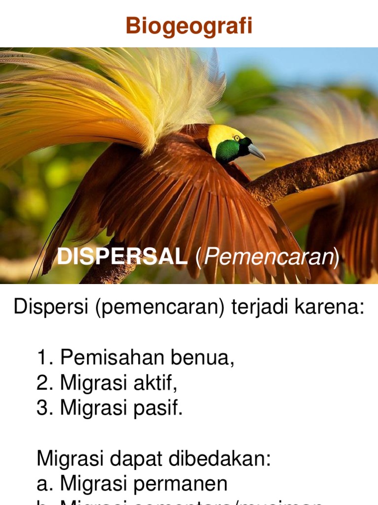 Dispersi Biogeografi dan Migrasi Spesies | PDF | Teknologi & Rekayasa