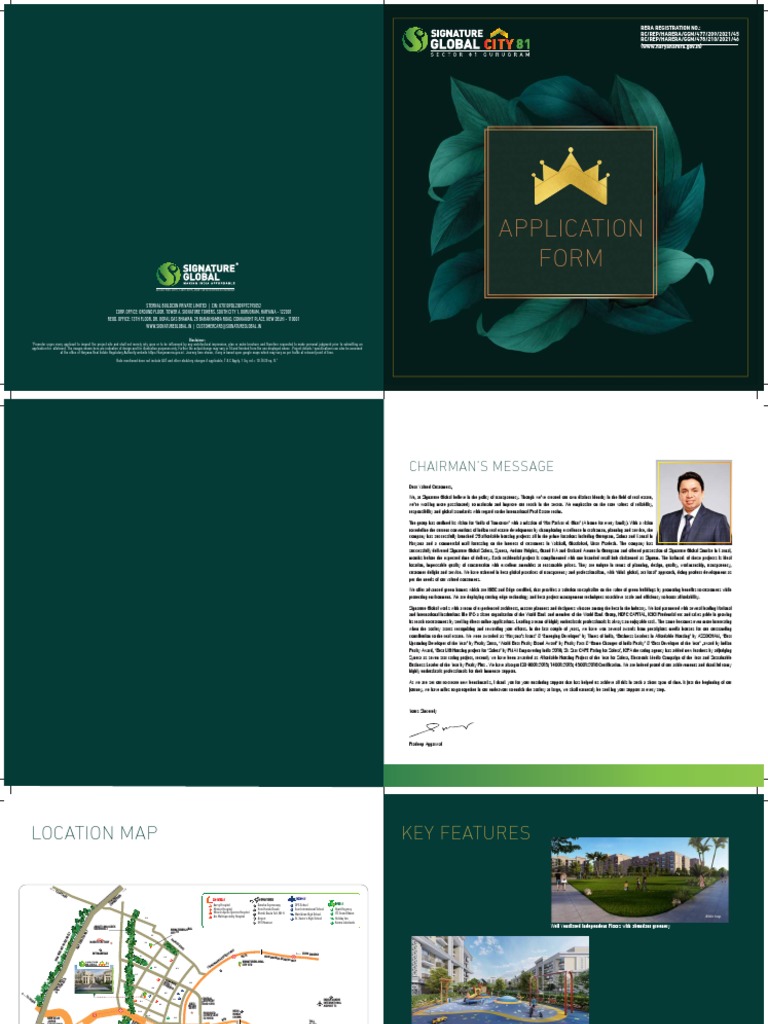 Application Form SG City 81 | PDF
