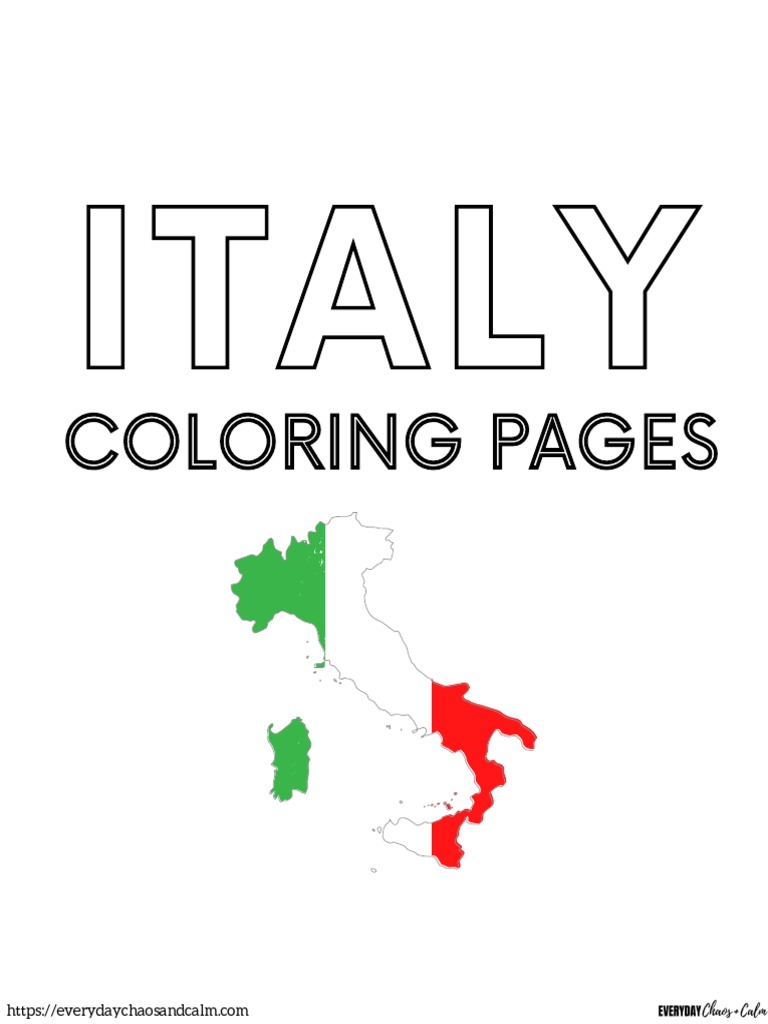 Italy Coloring Book | Download Free PDF | Italy | Carnival