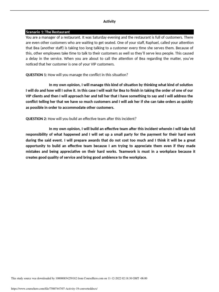 07 Activity 1 9 | PDF | Business 07 Activity 1 9 | PDF | Business