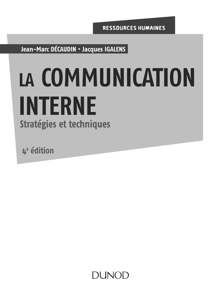 Feuilletage de Communication Interne | PDF