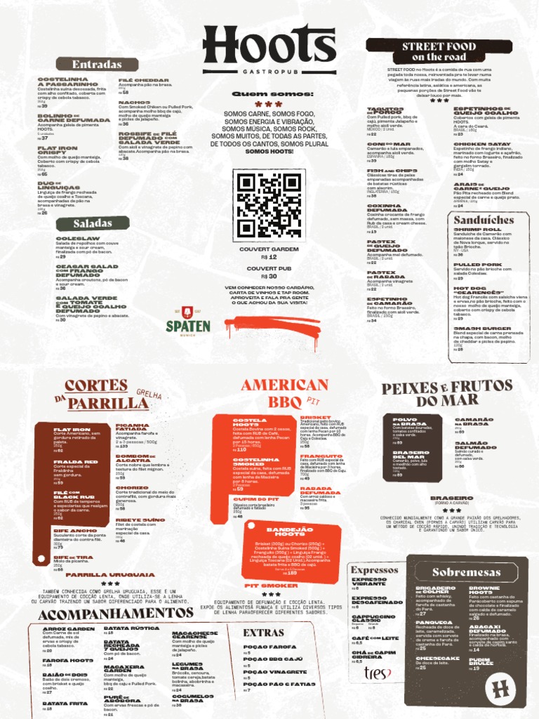 HOOTS MENU A3 v2 ATT 07ABR Grande | PDF | Cachorro-quente | Queijo