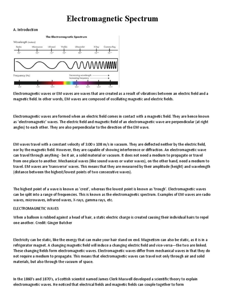 Electromagnetic Spectrum | PDF | Electromagnetic Radiation | Waves