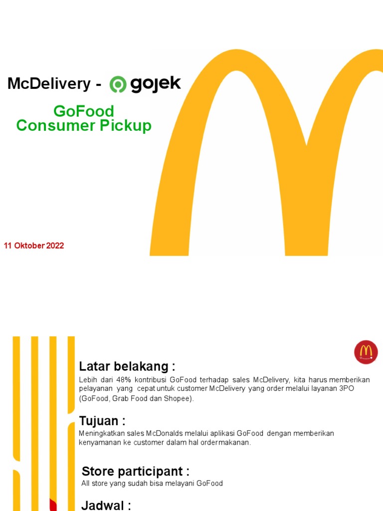 Self Pick Up GoFood All Store | PDF