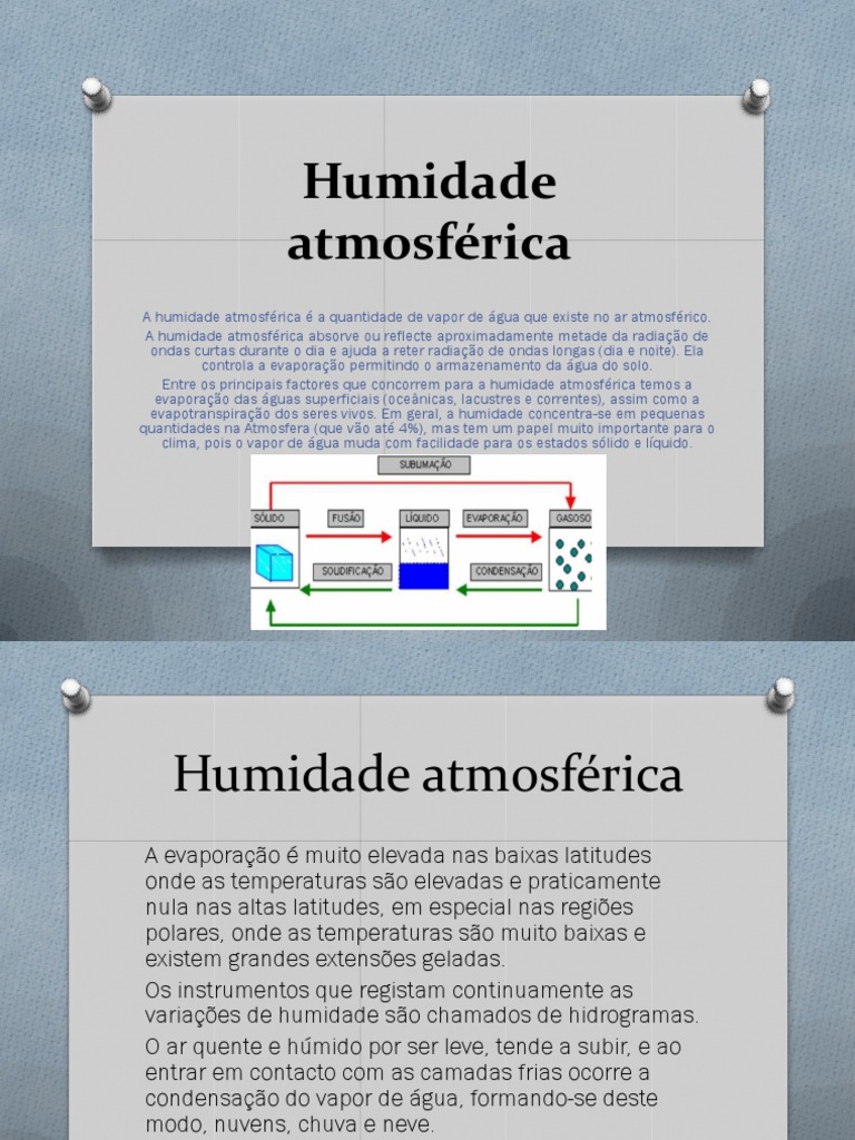 Humidade atmosférica | PDF | Umidade | Água